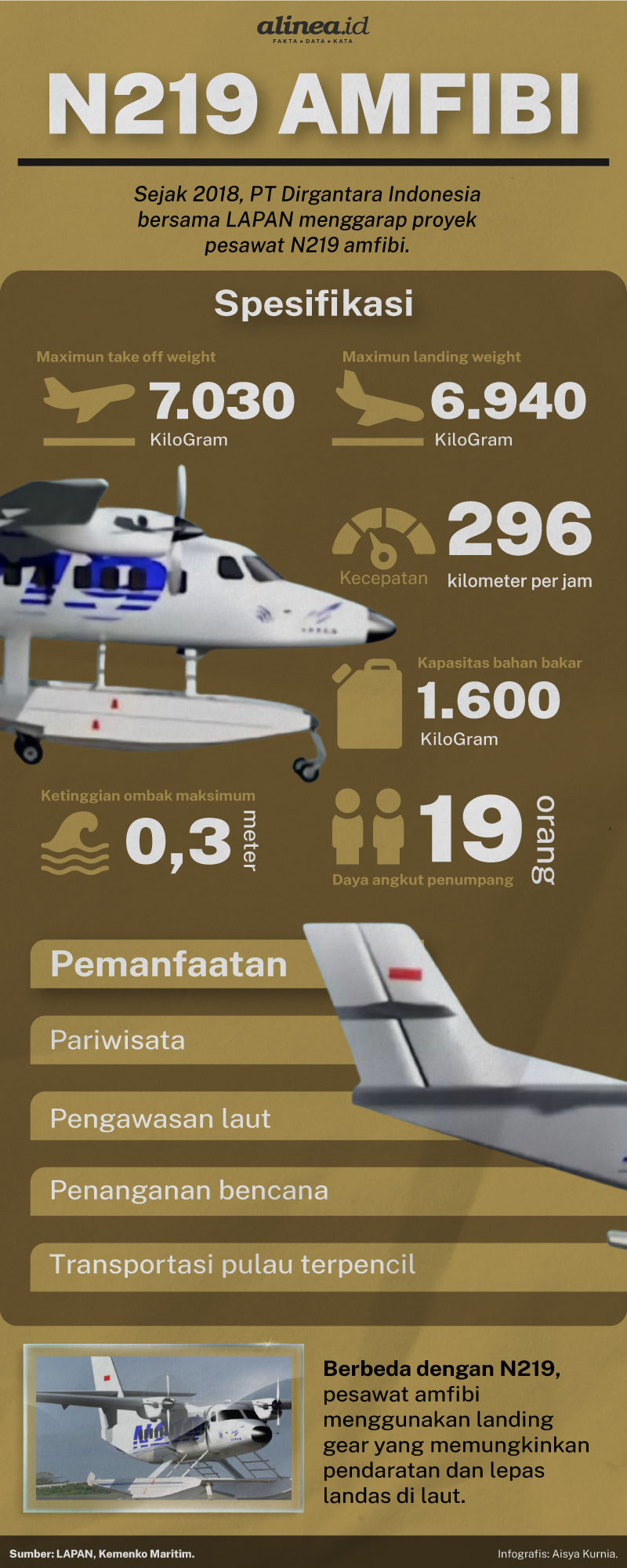 Mangkraknya proyek pesawat N219 amfibi